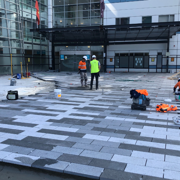 Austin Mercy Hospital project stone supplied by KHD